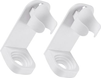 NUOBESTY 2 St&uuml;ck Wandmontage Elektrische Zahnb&uuml;rstenhalter aus Abs Punch Platzsparend Stabil F&uuml;r Badezimmer Kindergeeignet Installieren