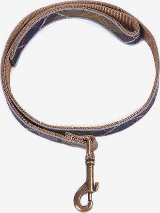 Barbour Hundeleine mit Tartanmuster und Reflektoren in