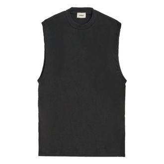 A Paper Kid &Auml;rmelloses Top mit Rundhalsausschnitt gerader Saum - - Tops - Damen - Schwarzk - S