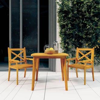 vidaXL vidaXL Gartentisch 85x85x75 cm Massivholz Akazie