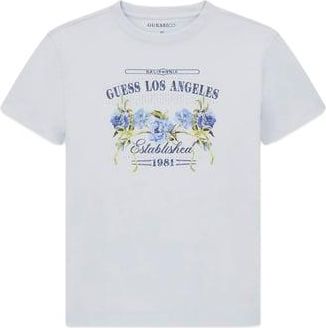 Guess T-shirt imprim&eacute; &agrave; col rond en coton