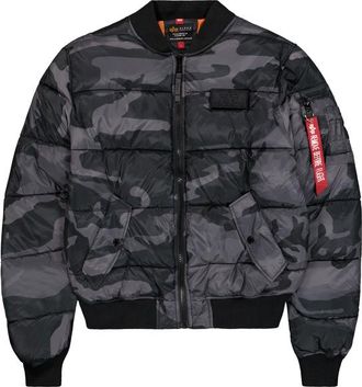 Alpha Industries MA-1 Puffer Bomber Camo Bomber Jacket