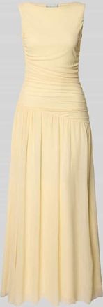 Neo Noir Abendkleid mit Raffungen Modell Cludine