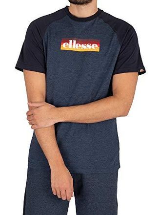 Ellesse Kershaw_Mens_Tee T-Shirt &agrave; Manches Courtes pour Homme XS Bleu Marine - Marl