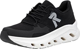 Rieker Femme W3500 Baskets Basses, Noir, 38 EU