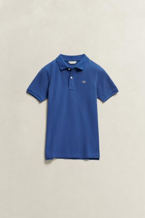 GANT Teenager Shield Piqu&eacute; Poloshirt (122/128) VINTAGE Blau