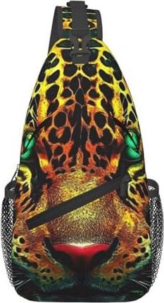 Generic Carnaval Leopard Sac &agrave; bandouli&egrave;re de voyage pour homme Sac &agrave; dos de randonn&eacute;e