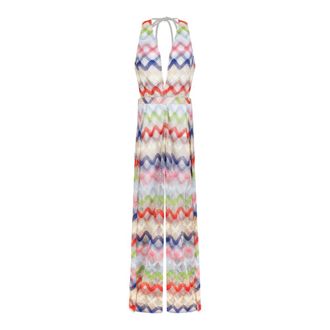 Missoni Zigzag Strick Maxikleid - - Jumpsuits & Playsuits - Damen - Mehrfarbig - L