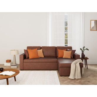 Best Mobilier Bestmobilier - Cyrus - canap&eacute; dangle r&eacute;versible 4 places - convertible avec coffre - en simili