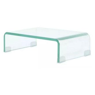 Les Tendances Meuble TV verre transparent Martial 40cm