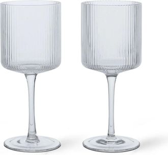 Ferm Living Verres à vin blanc Ripple - Set de 2 Ferm Living