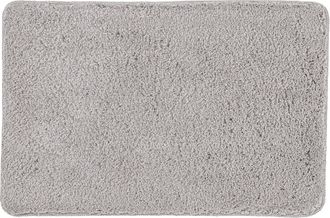 Kleine Wolke Badteppich Scott mit 50 x 70 cm in Silbergrau aus 100% Polyester