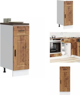 vidaXL Vidaxl - Armoire de cuisine Porto vieux bois bois ding&eacute;nierie - Armoire De Cuisine - Armoires De Cuisine - Meuble D&eacute;vier - Meuble D&eacute;vier De Cuisine