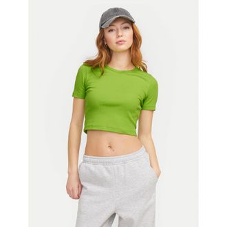 Jack & Jones T-Shirt Florie 12217164 Gr&uuml;n Slim Fit