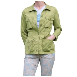 Aeronautica Veste saharienne Aeronautica Militare - Taille: 38IT-Couleur fournisseur: Khaki-Mati&egrave;re: Inserti - 100-00 % cotone / principale - 98-00 % - Femme - Ve