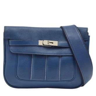 Herm&egrave;s Pre-owned Berline 28 Schultertasche - - Pre-owned - Damen - Blau - ONE SIZE