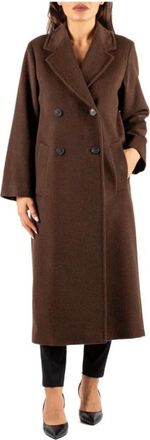 Weekend Femme, Manteaux, Brun, Taille: 36 FR Zufolo Double-Breasted Coat