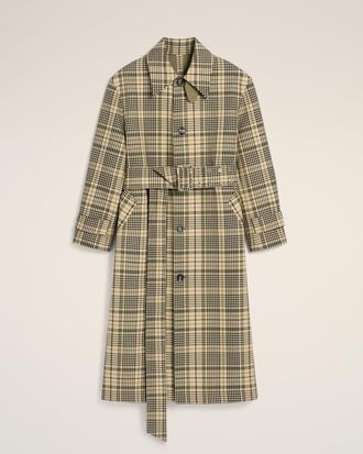 Ami Ami Paris - Beigefarbener, gebondeter Regenmantel mit G&uuml;rtel Gelb - Gr&ouml;&szlig;e: XL - f&uuml;r Herren