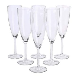 IKEA Svalka Champagnerflöte, transparent, 6 Stück
