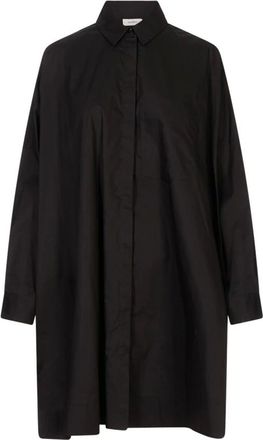 Meimeij Femme, Robes, Noir, Taille: 42 FR La camicia lunga
