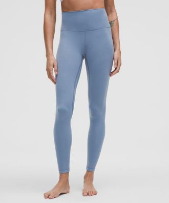 lululemon Align Leggings mit hohem Bund f&uuml;r Frauen - 71 cm - Gr&ouml;&szlig;e 10 in Washed Denim