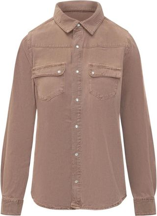 BA&SH Femme, Blouses et Chemises, Rose, Taille: 38 FR Jada Front-Pocket Button-Fastening Shirt