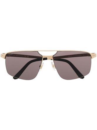 Cartier lunettes de soleil &agrave; monture pilote - Or