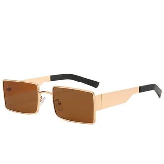 Generic Lunettes De Soleil Carr&eacute;es &Agrave; Petite Monture For Femmes, For Sports Plein Air, Vacances, For Hommes(Brown)