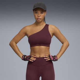 Puma SHAPE Asymmetrischer BH Damen, Kleidung, Rot, XXL