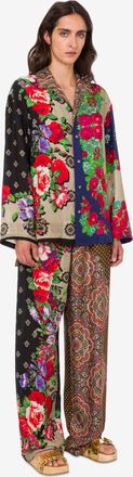 Moschino Bedruckte Seidenhose - Bunt