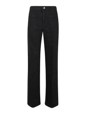 Victoria Beckham Straight Leg Jeans - Schwarz