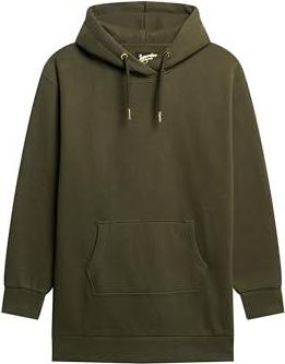 Superdry Robe &agrave; capuche tatou&eacute;e pour femme avec strass, Kaki militaire, 42