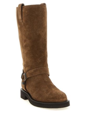 Brunello Cucinelli Calfskin Harness Boot - Brown