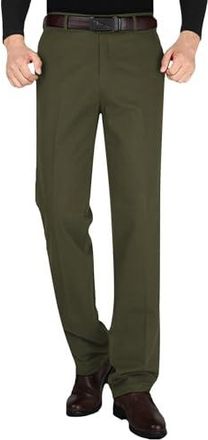 Generic Pantalon formel pour homme, d&eacute;contract&eacute;, affaires, bureau, maison, pantalon habill&eacute; avec ceinture, pantalon habill&eacute; &eacute;l&eacute;gant, jambe droite, pantalon de