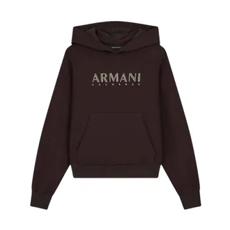 A|X Armani Exchange Femme, Sweatshirts et sweats &agrave; capuche, Brun, Taille: 40 FR SweaT-shirt sb - SweaT-shirt en jersey