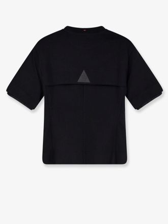 Moncler Womens Cotton T-Shirt Black T-Shirts & Jerseys