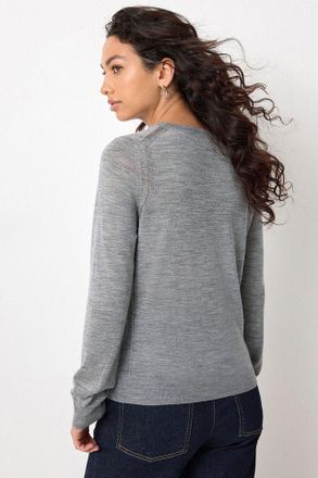 Next Strickpullover N. Premium Langarm-Rundhalspullover, Merinowolle (1-tlg)