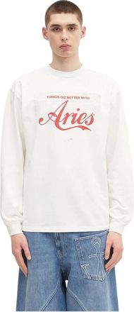 Aries Herren, Oberteile, Wei&szlig;, LGr&ouml;&szlig;e