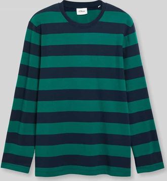 s.Oliver Red Label Longsleeve mit abgerundetem Saum