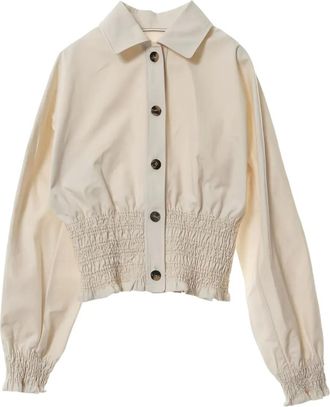 Herm&egrave;s 2020s Crude Cell Jacke - Nude