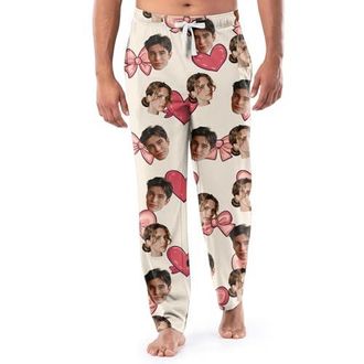 Generic Pantalon de pyjama personnalis&eacute; pour homme et femme avec cordon de serrage et poche, cadeaux personnalis&eacute;s pour amoureux, papa, maman, famille, 1-Past