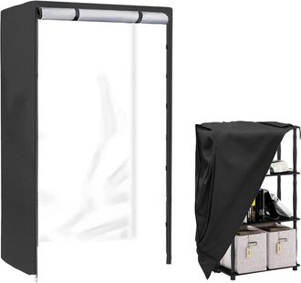 Generic Abdeckung von Aufbewahrungsregalen - Schutz für wasserdichtes Oxford-Gewebe | Staubfestes Gehäuse mit Scharnier für Grillrost, Innenhalterung, Display