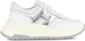 Hogan Femme, Chaussures, Blanc, Taille: 38 EU Baskets femme Hi-Fi avec H m&eacute;tallique
