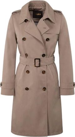 Moorer Femme, Manteaux, Beige, Taille: 36 FR Trench-coat Giverny