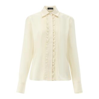 van Laack Stilvolle Xylia Bluse - - Blouses & Shirts - Damen - Beige - L