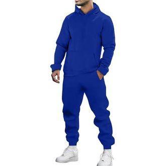 Generic Surv&ecirc;tement de loisirs pour homme - En coton m&eacute;lang&eacute; - Avec sweat &agrave; capuche et pantalon de jogging - Pour les loisirs, le sport, le fitness, la vie qu