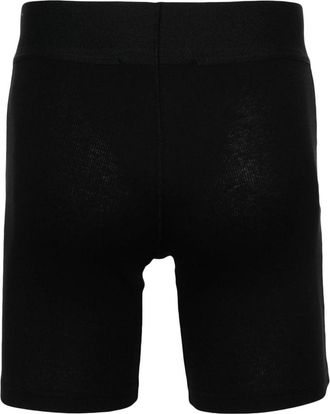 Ludovic de Saint Sernin Organic Cotton Ribbed Shorts - Black