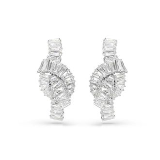 Swarovski Femme, Accessoires, Gris, Taille: ONE Size Boucles doreilles en Cristal Matrix