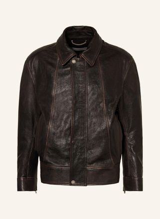 Golden Goose Lederjacke schwarz