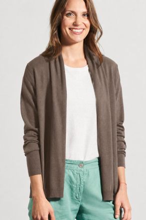 Hempage Hempage Damen vegan Cardigan Lightweight Staubbraun